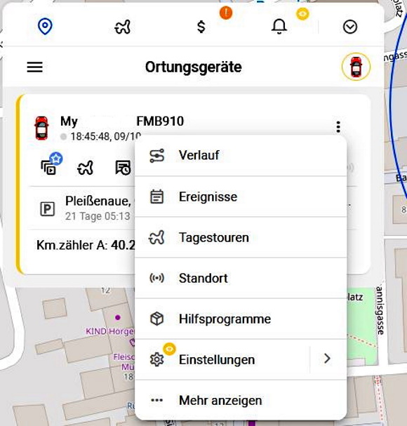 GPS Tracker Trackprotect Basic kostenlose App Made in EU